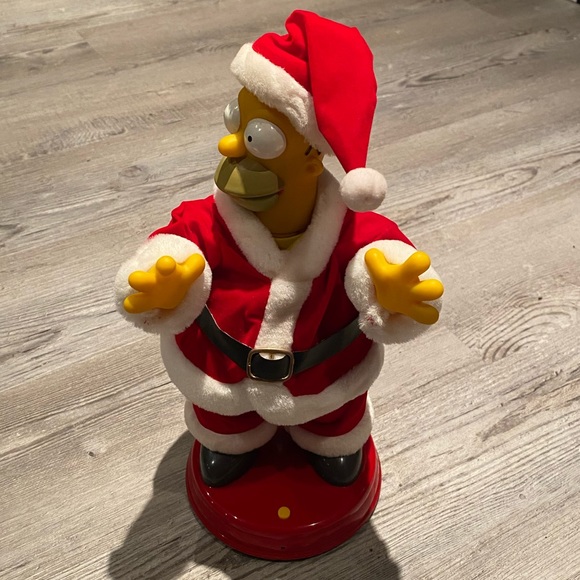 Gemmy | Holiday | Homer Simpson Talking Dancing Santa Claus The ...